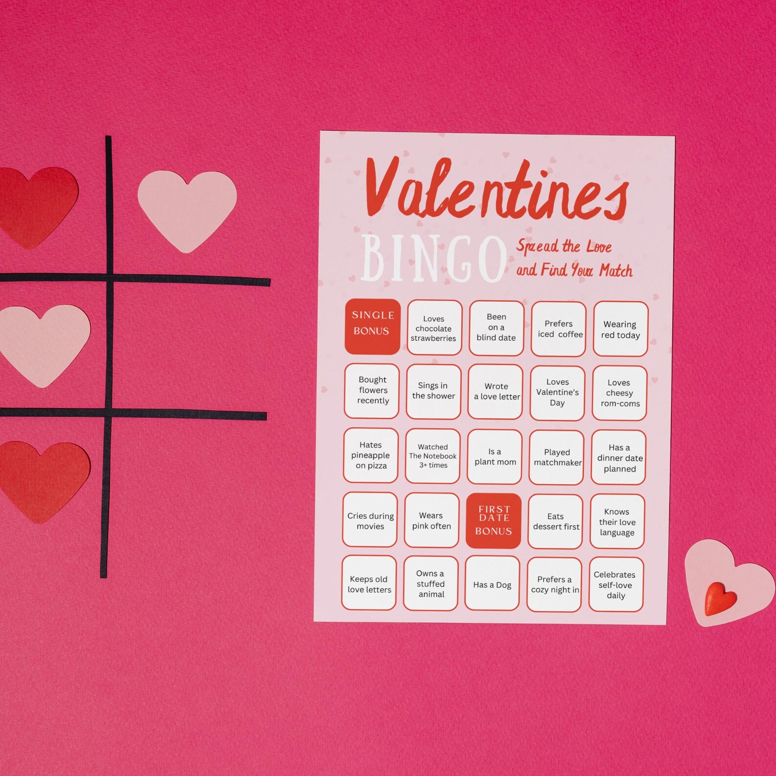 Valentine's Day Bingo Game: Printable Party Game (canva Editable ...