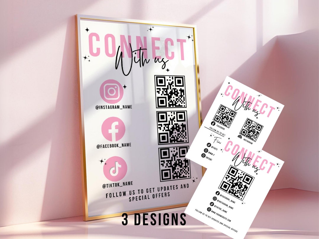 QR Code Payment Sign Template: Small Business Canva Design (digital ...