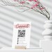 Pink QR Code Sign Template, QR Code Sign Business, QR Code Template ...
