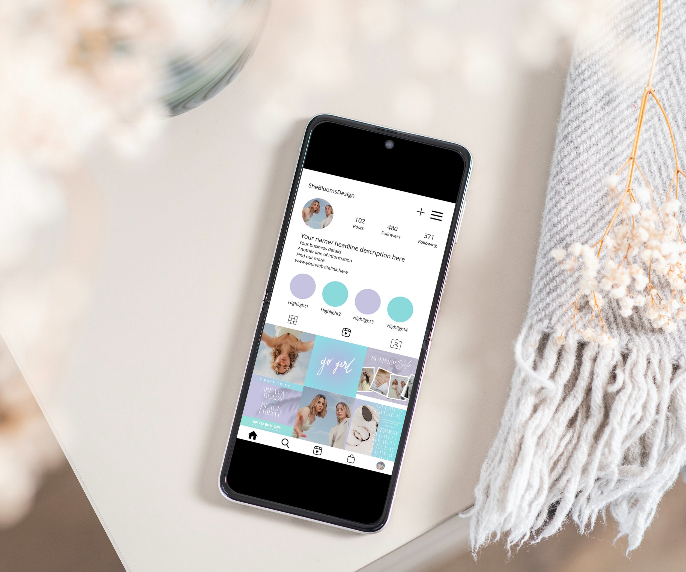 Ombre Pastel Instagram Post Templates: Editable Canva Social Media (PDF ...