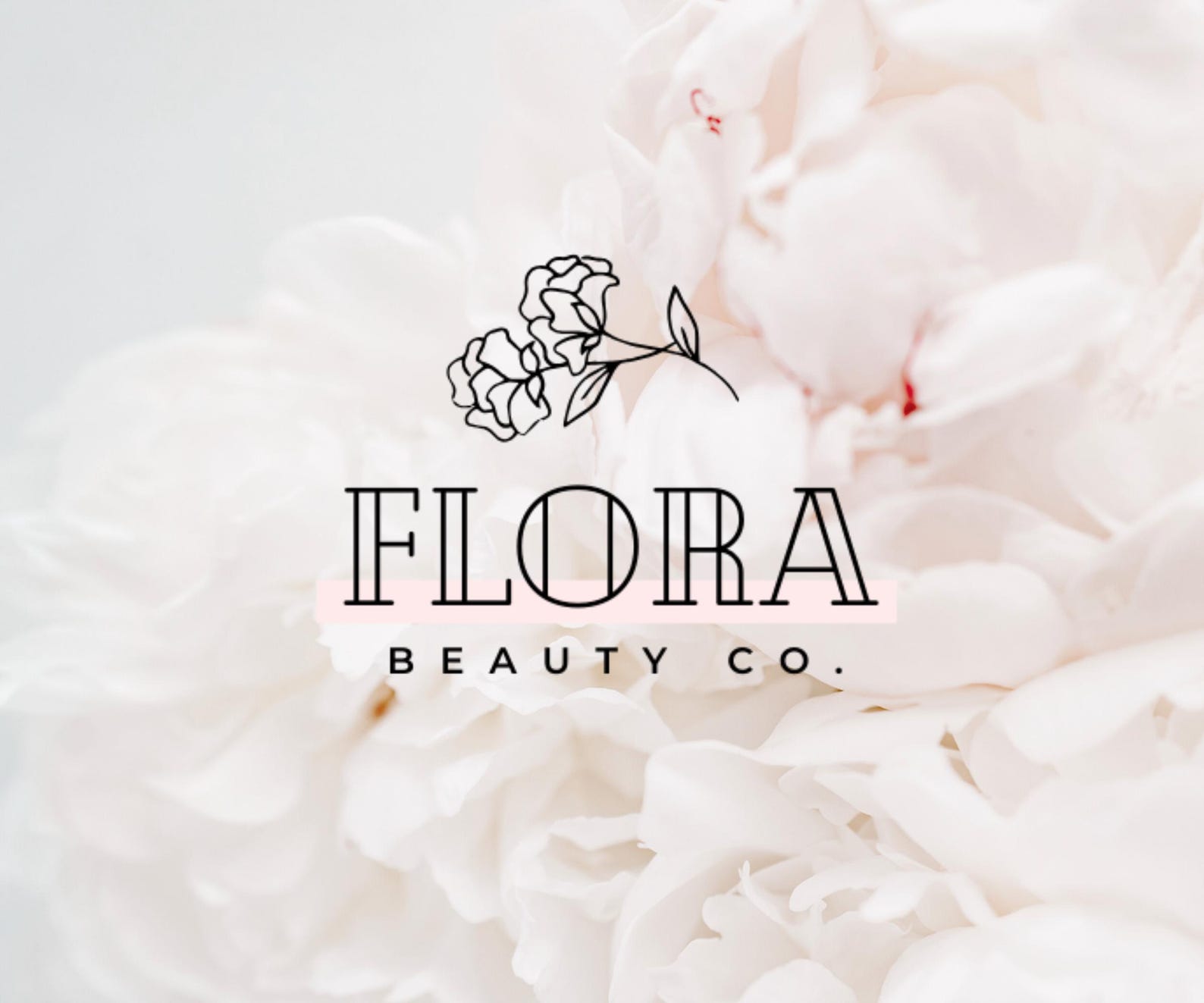 Floral Logo Design: Hand-drawn Organic Branding (canva Template) - Etsy