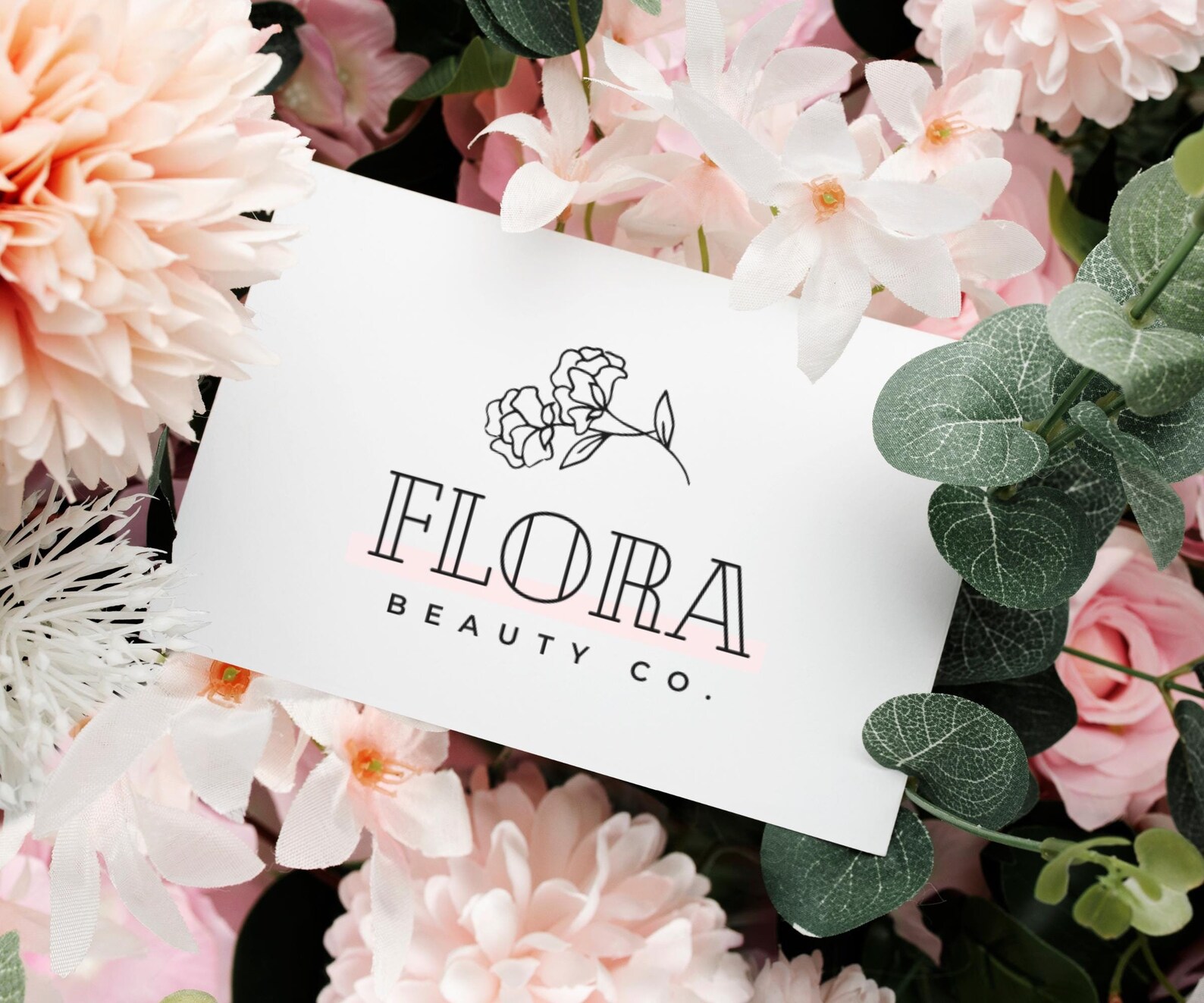 Floral Logo Design: Hand-drawn Organic Branding (canva Template) - Etsy