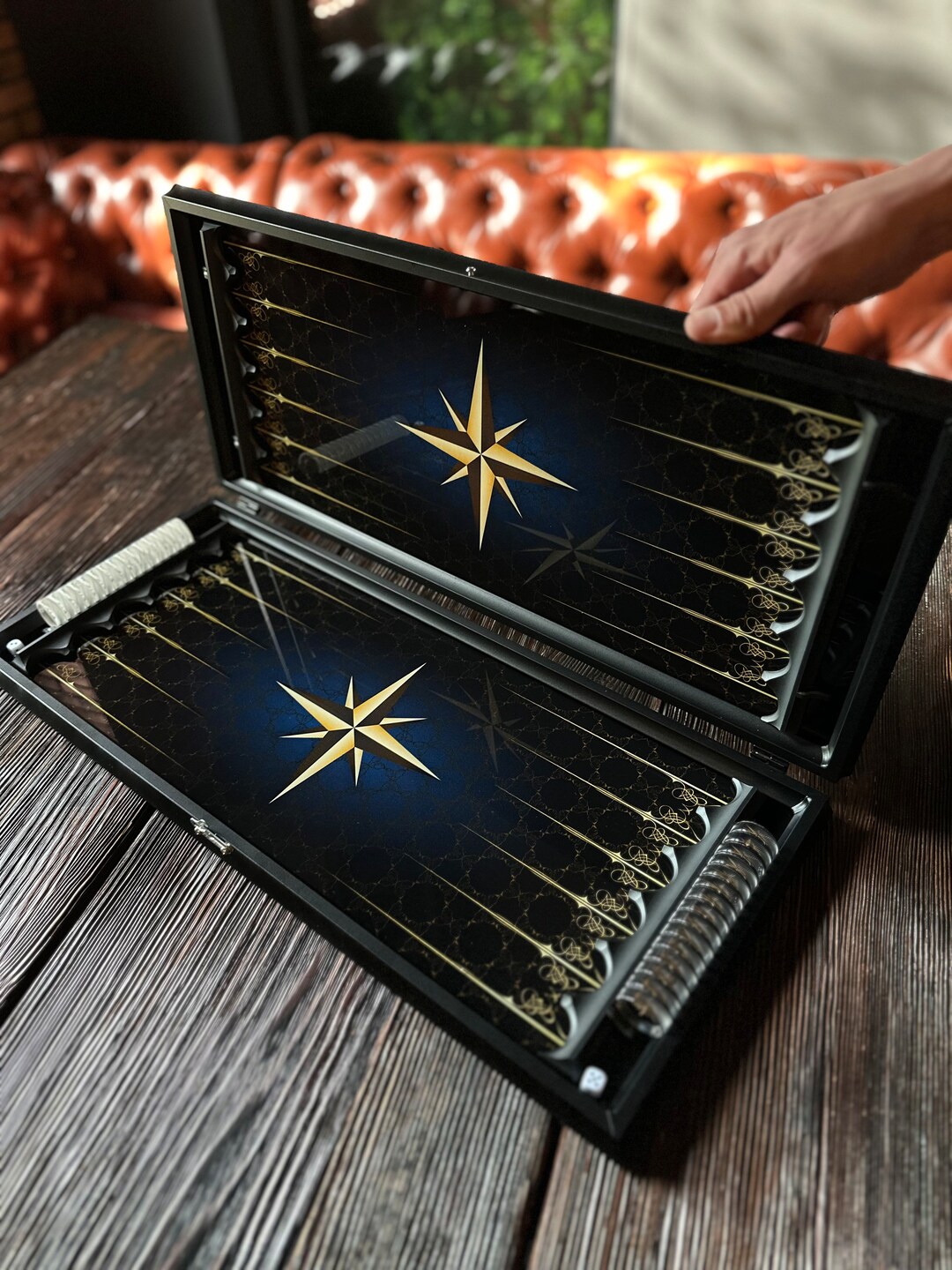 Exclusive Backgammon Under Glass, Great Gift for Any Holiday - Etsy