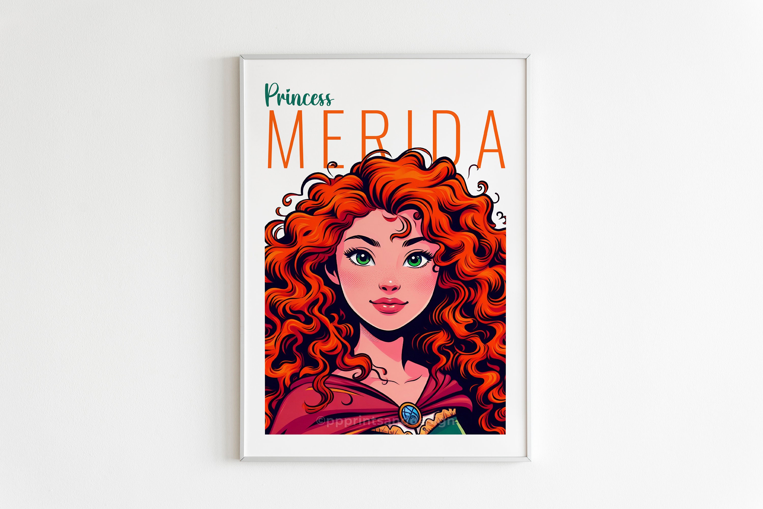 Princess Art Prints: Girls Room Decor, Set of 8 (digital Download) - Etsy