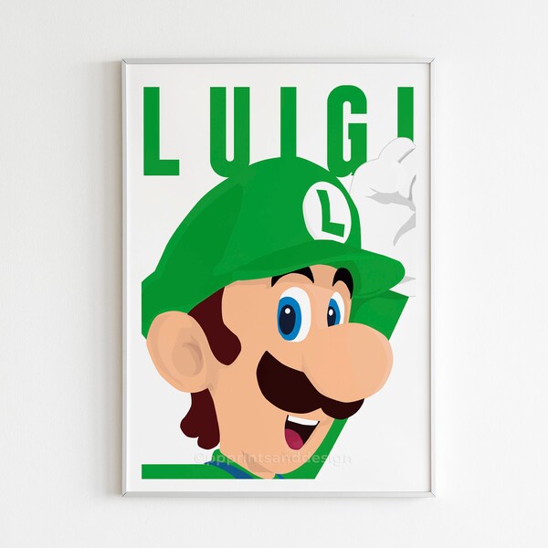 Mario and Luigi Artwork - Etsy