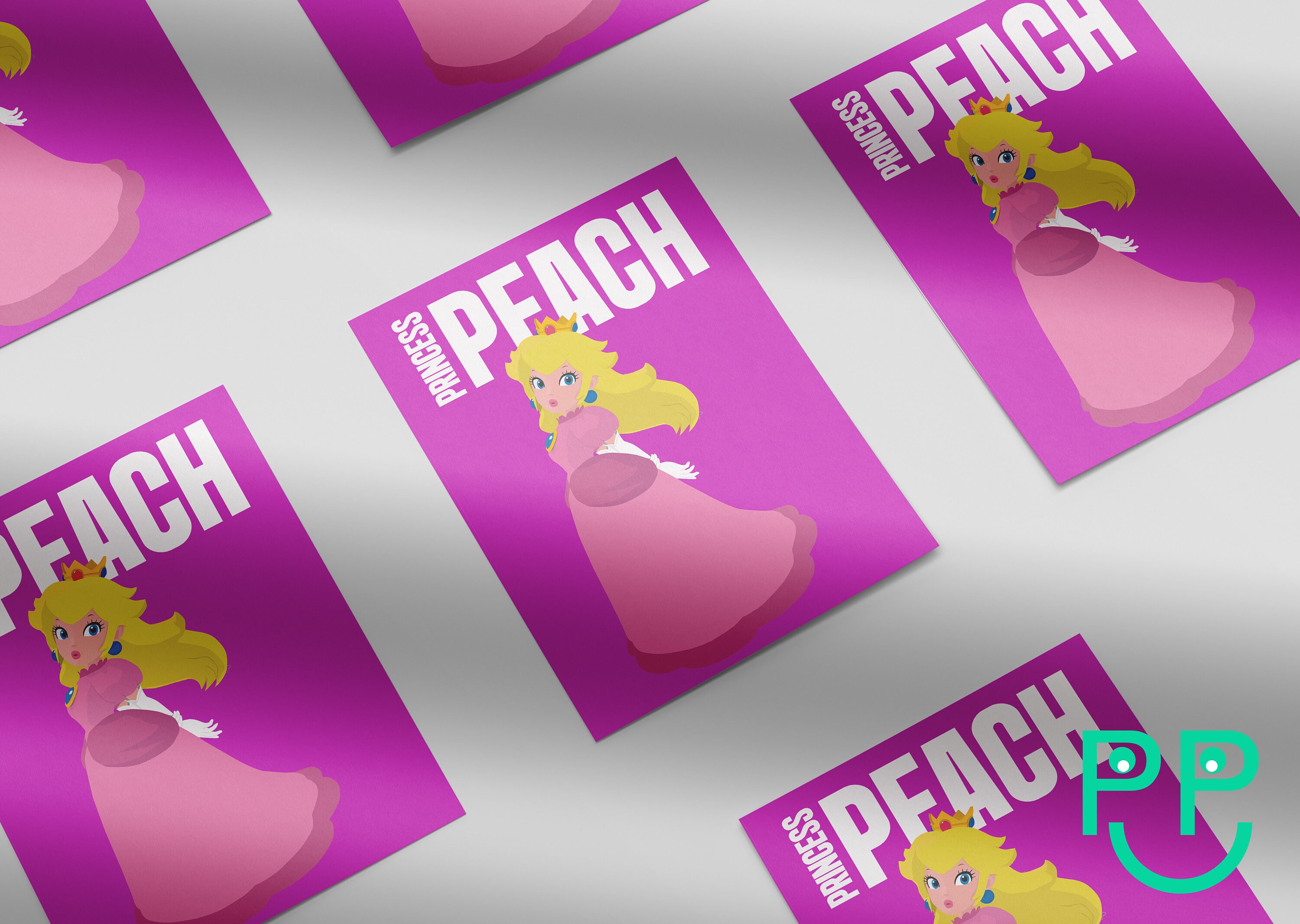 Princess Peach Printable Poster Art Childs Room Decor - Etsy