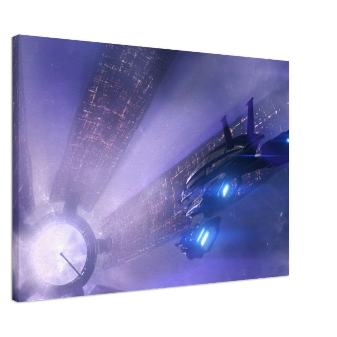 Canvas Wall Art Citadel Arrival Mass Effect Etsy