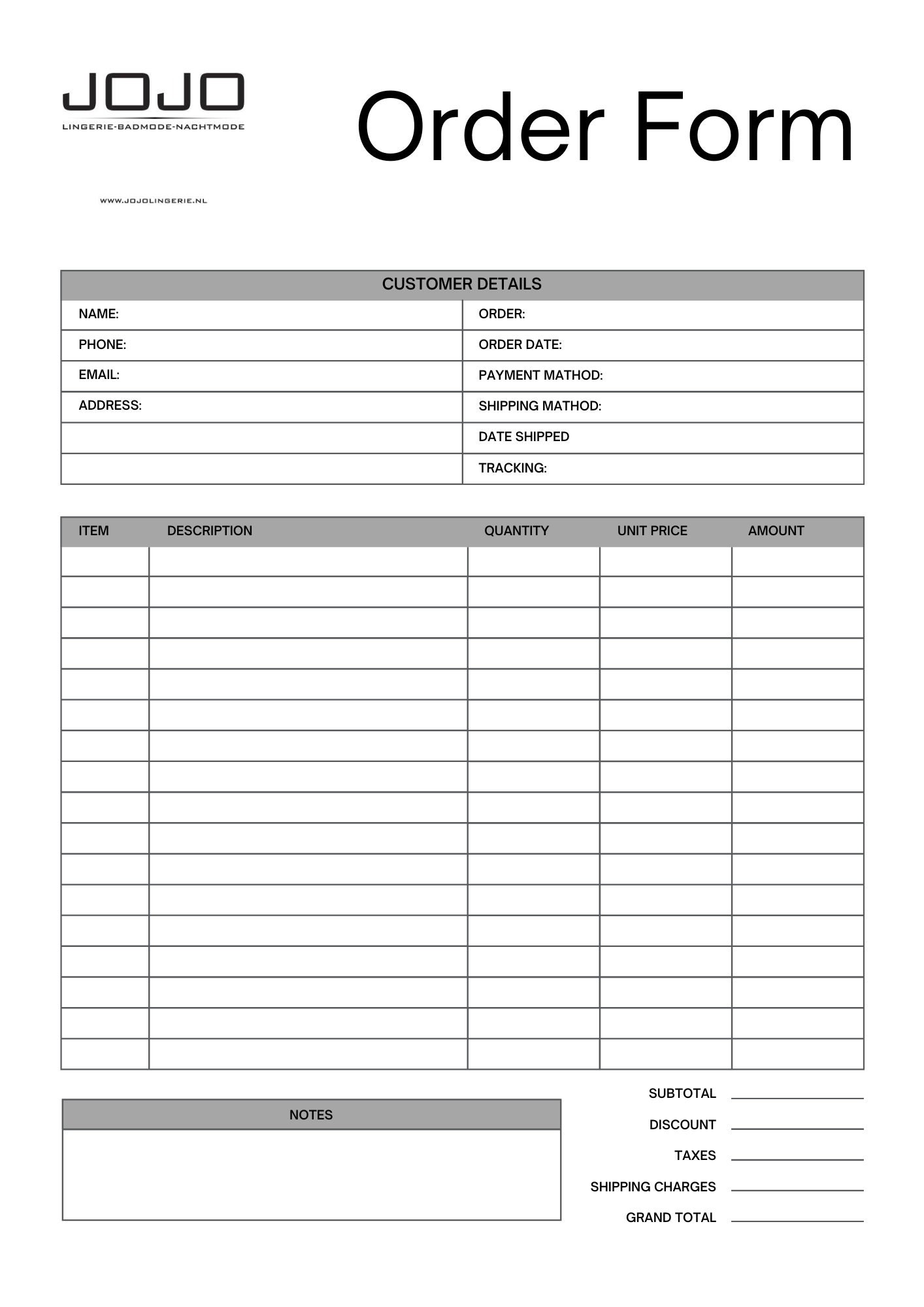 Editable Custom Order Form, Custom Order Form, Order Form Template ... Editable Custom Order Form, Custom Order Form, Order Form Template ...