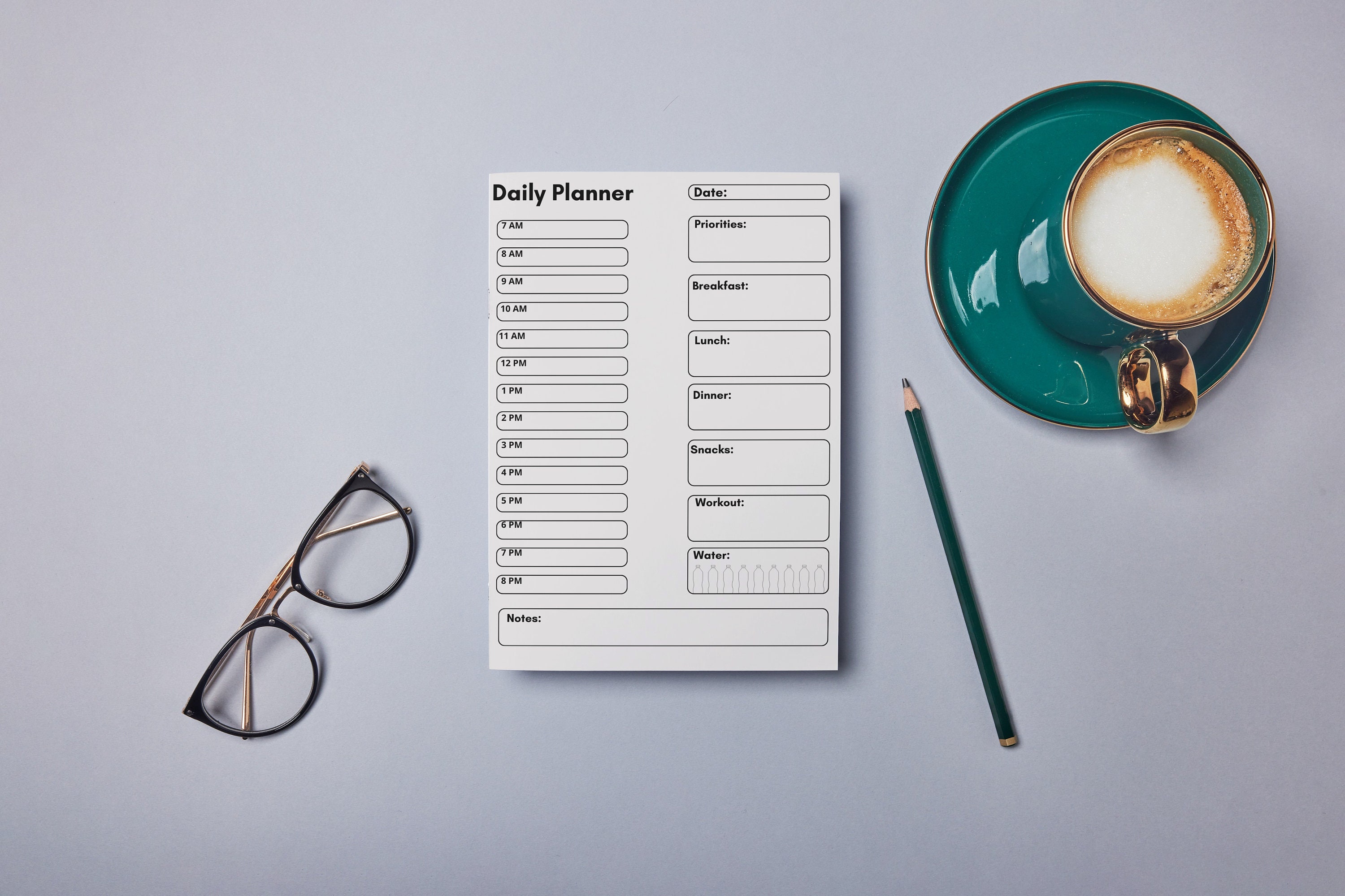 Minimalist Daily Planner, Daily Printable Planner, PDF Printable, ADHD ...