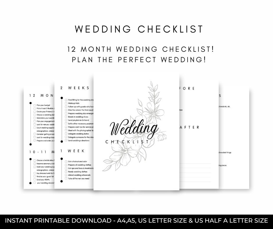 Wedding Checklist for 2025 Bride Streamline Tasks & To-dos Wedding ...