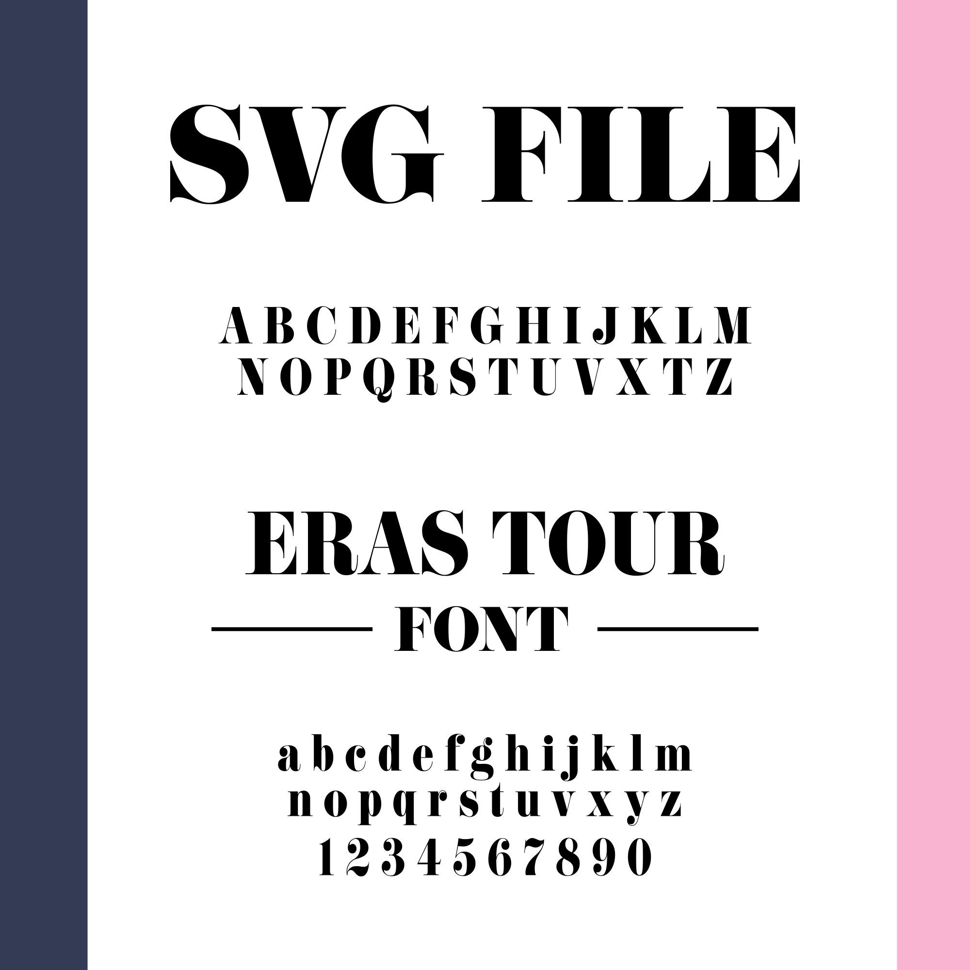 Eras Tour Font SVG, Taylor Font SVG, Eras Tour Font, Swift Font SVG ...