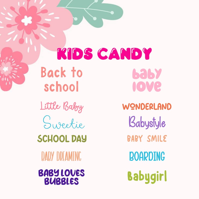 Font Bundle, Kids Font, Playful Font, Cute Font, Baby Font, Crafty Font ...