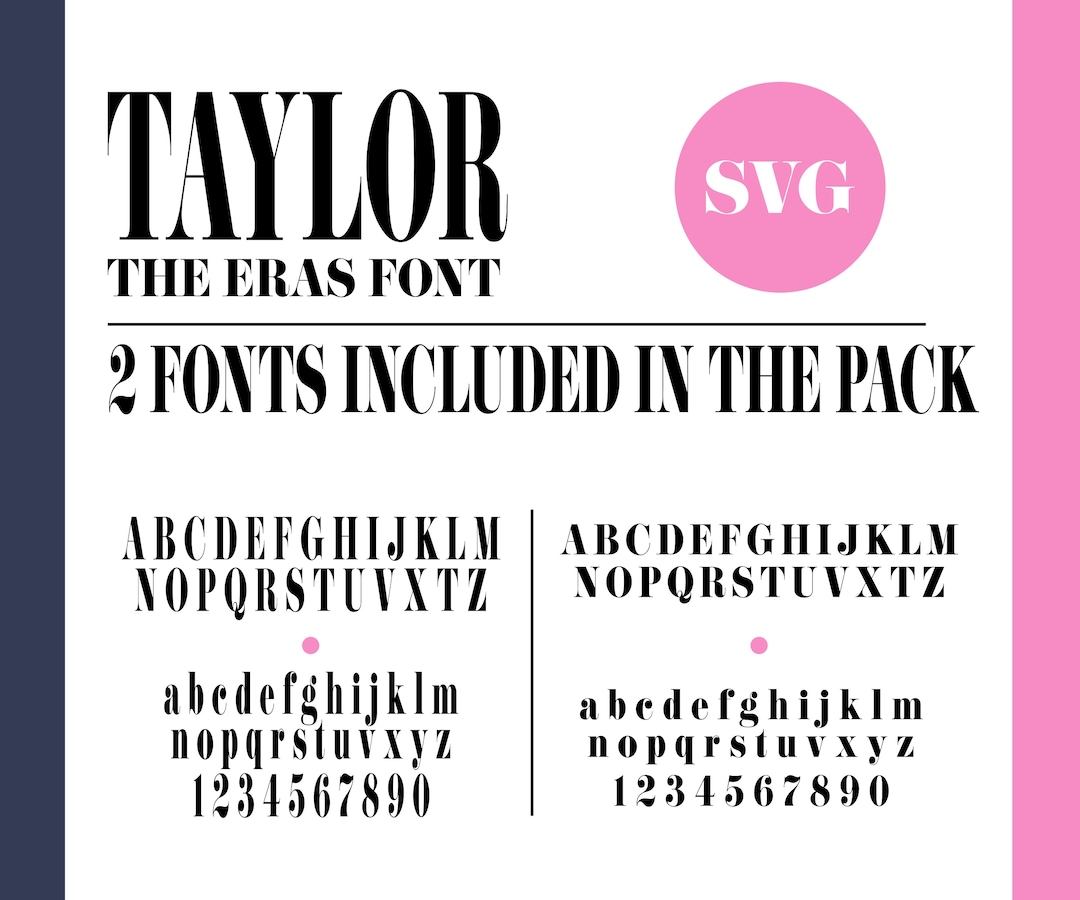 Eras Tour Font SVG, Taylor Font SVG, Eras Tour Font, Swift Font SVG ...