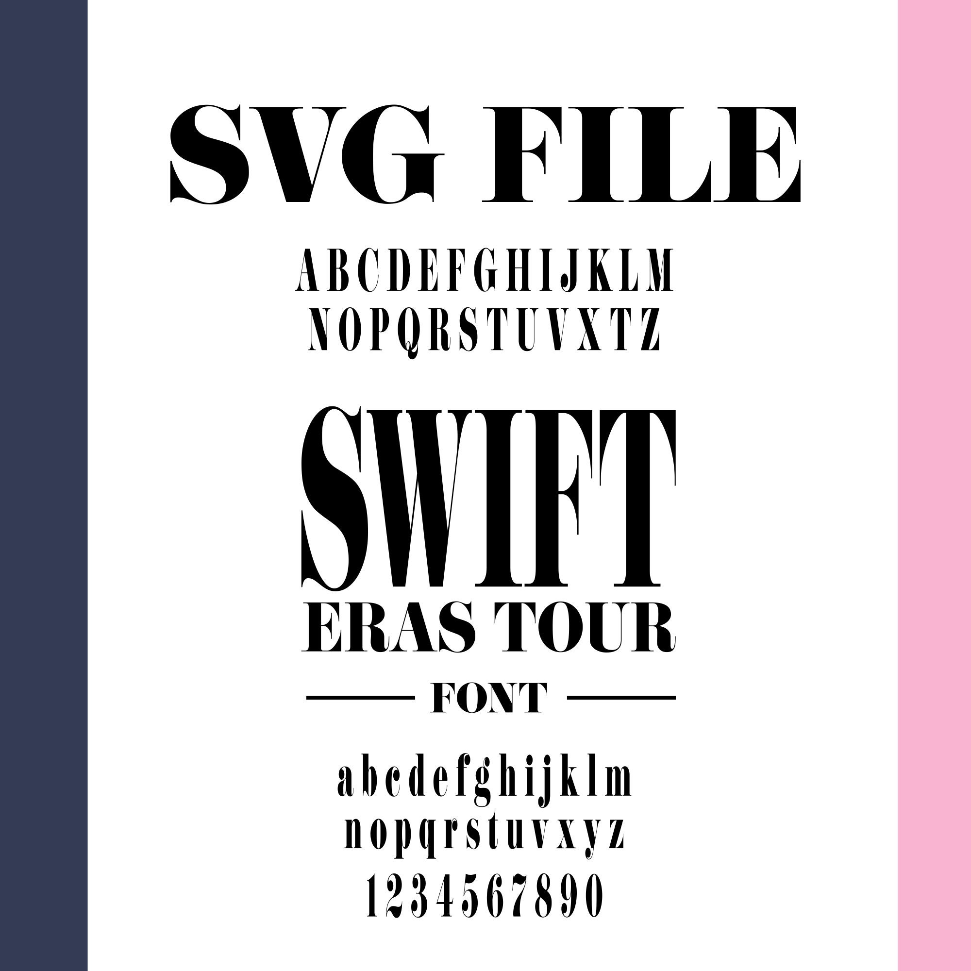 Eras Tour Font SVG, Taylor Font SVG, Eras Tour Font, Swift Font SVG ...
