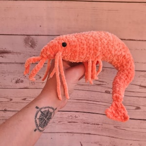 Crochet Pattern Prawn Shrimp Food Plushies Sea Animals Amigurumi Easy ...