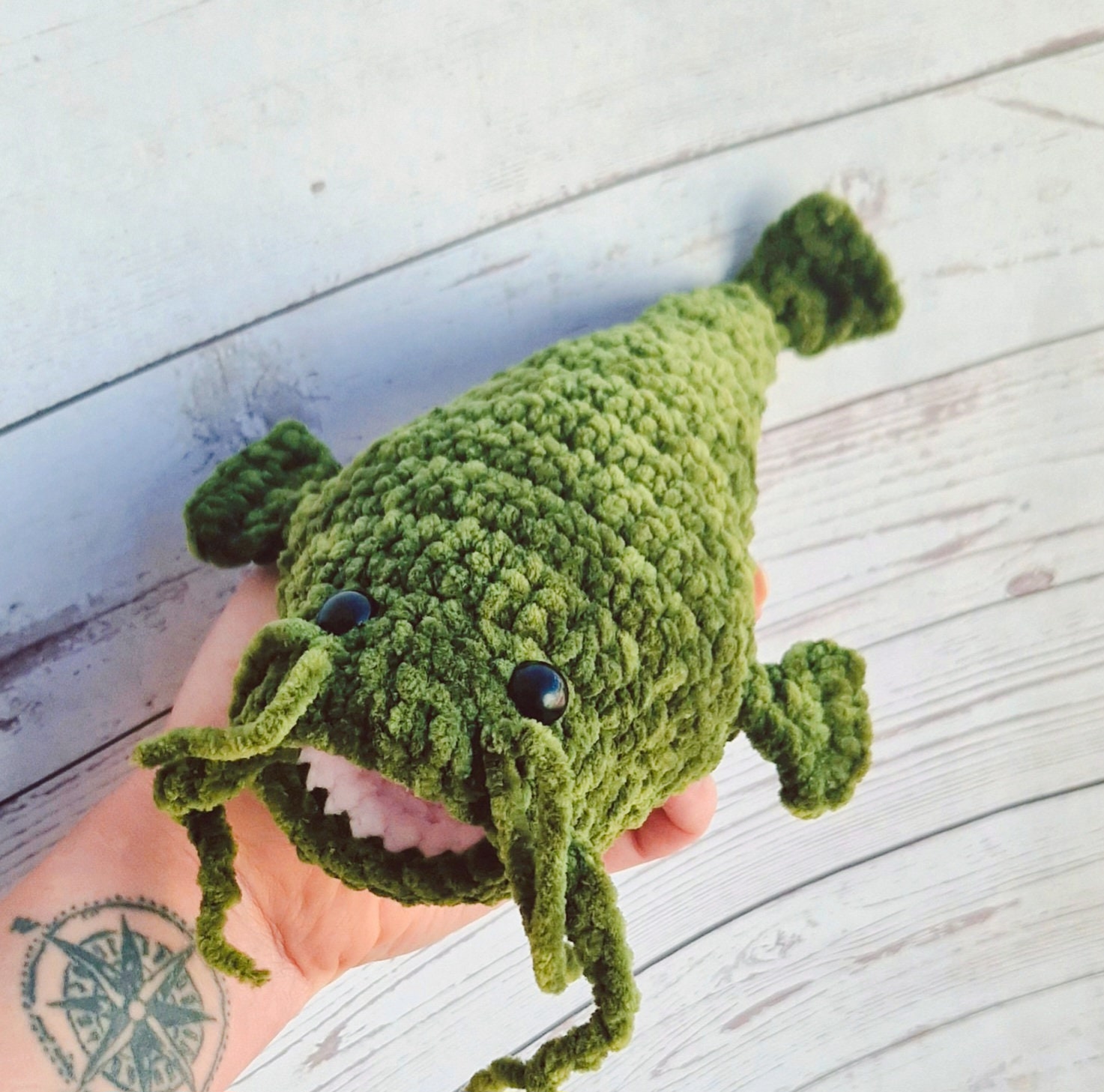 Crochet Pattern Catfish Bass Fish Sea Food Animal Amigurumi PDF English ...