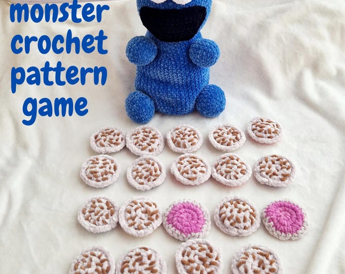 Cookie Monster Memory Game Crochet Pattern - Etsy Canada