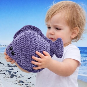 Flat Fish Flounder Halibut Crochet Pattern, Amigurumi Tutorial for ...