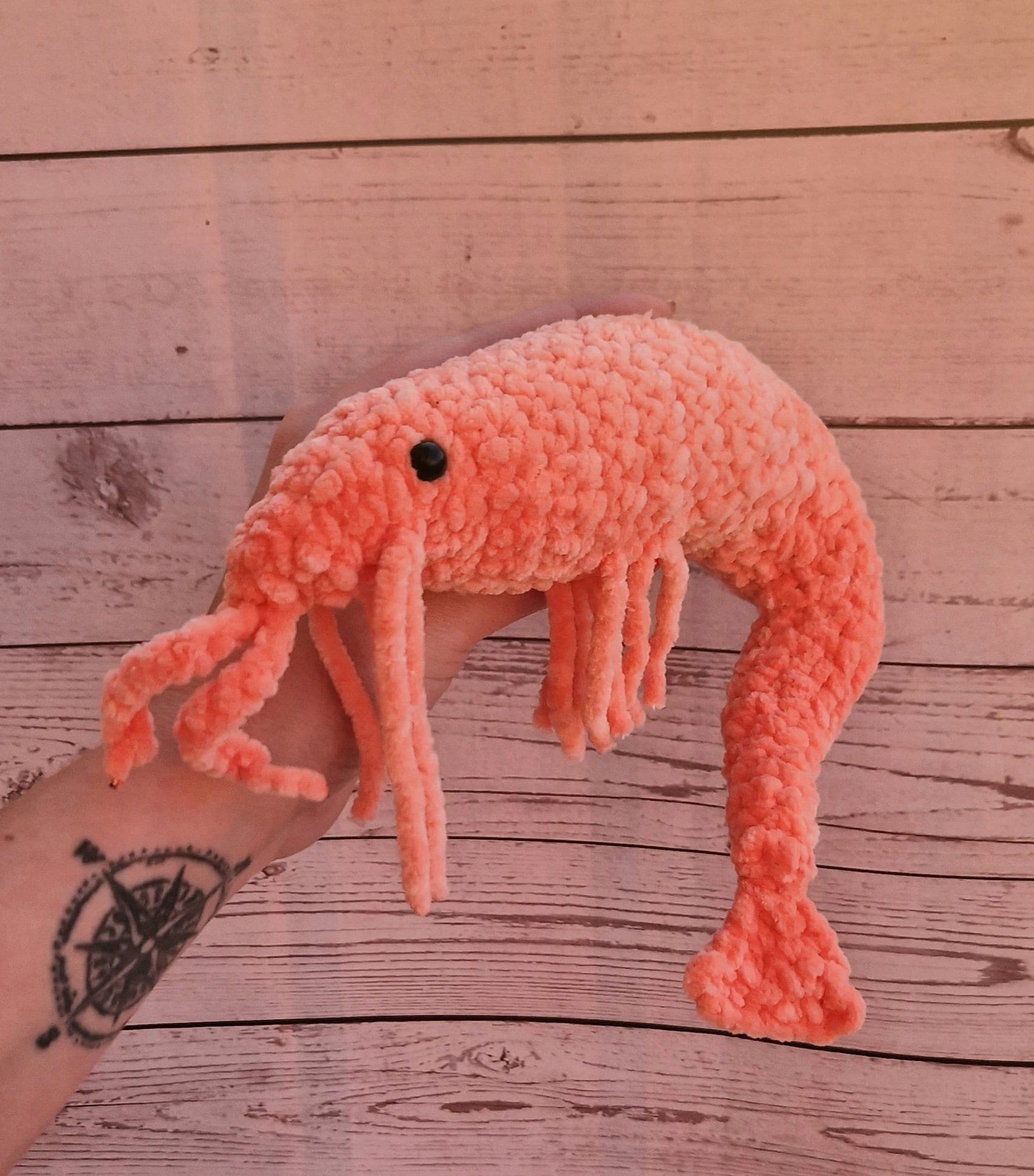 Crochet Pattern Prawn Shrimp Food Plushies Sea Animals Amigurumi Easy ...