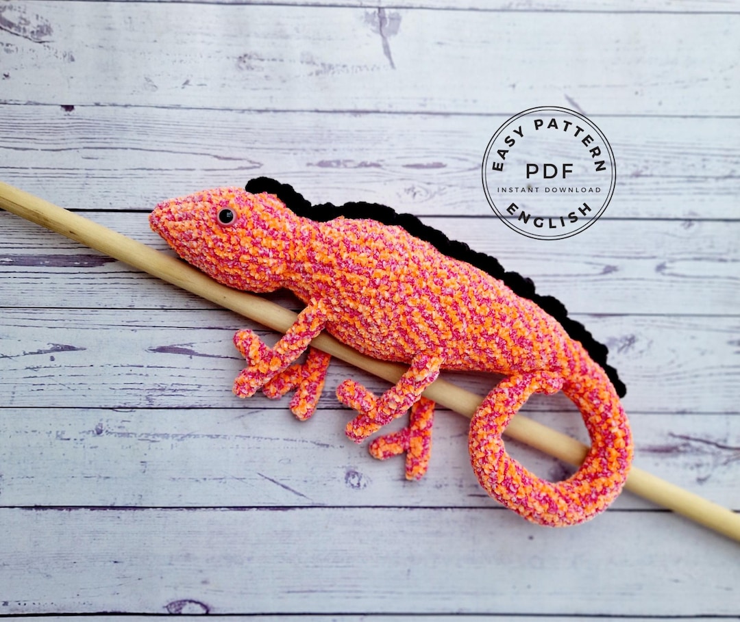 Lizard Gecko Crochet Pattern Amigurumi English Easy PDF Plushie ...