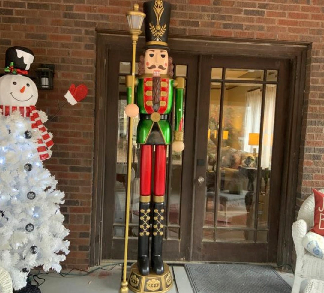 8 Ft. Giant-sized Lantern Nutcracker Yard Decoration Disco - Etsy