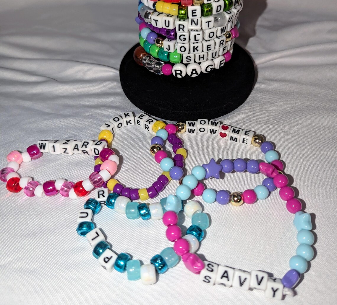 EDM Rave Goody Bag: Kandi Bracelets, Glow Sticks & Tattoos - Etsy