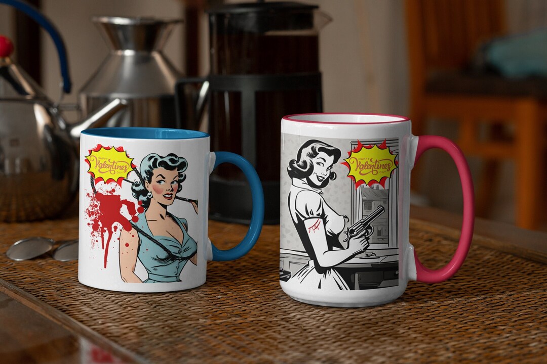 Damn Valentine's Day Mug.for You Beautiful Avenger. Valentine's Day Bloody Mugs. Valentine's ...