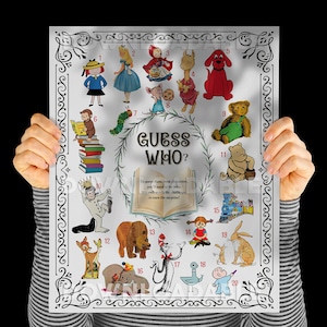 Downloadable Storybook Game/ Name That Character/ Guess Who - Etsy