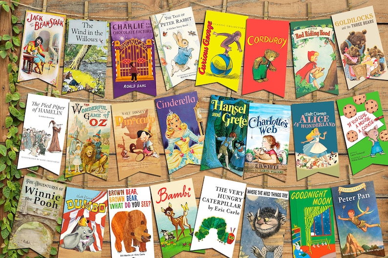 Downloadable 5x9 Inches Storybook Banner/ 24 Designs Bundle - Etsy