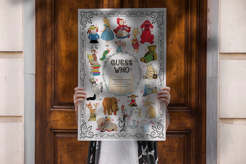 Downloadable Storybook Game/ Name That Character/ Guess Who - Etsy