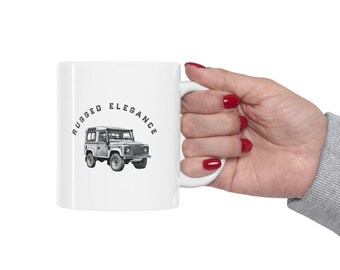 Vintage 4 X4 Land Rover Defender Bespoke Tea Towel. Fabric Designer ...