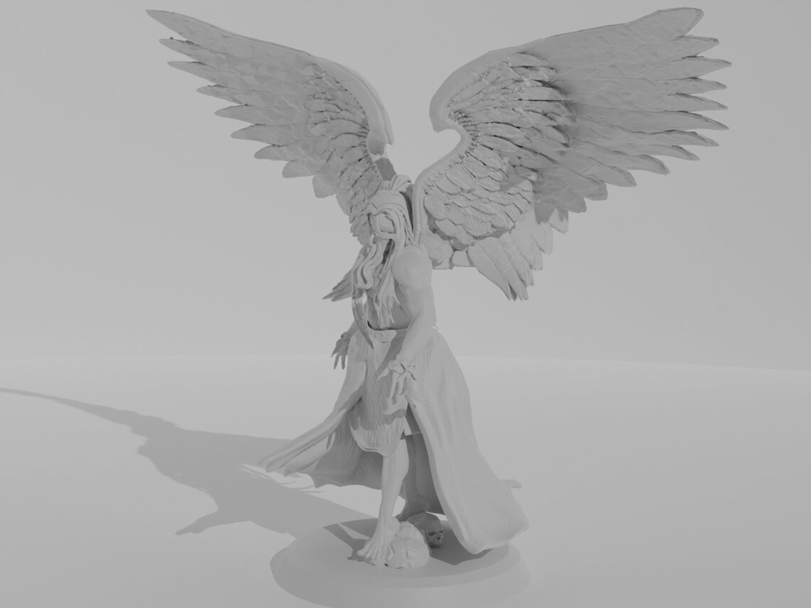 Angel Monk Miniature - Etsy