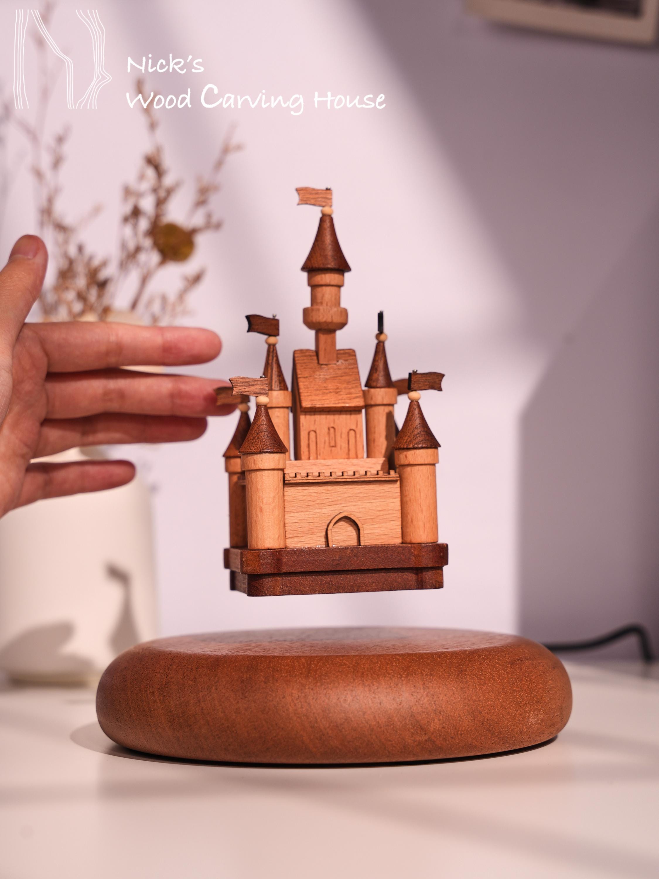 Wooden Floating House Automaton | Magnetic Levitating up House With ...