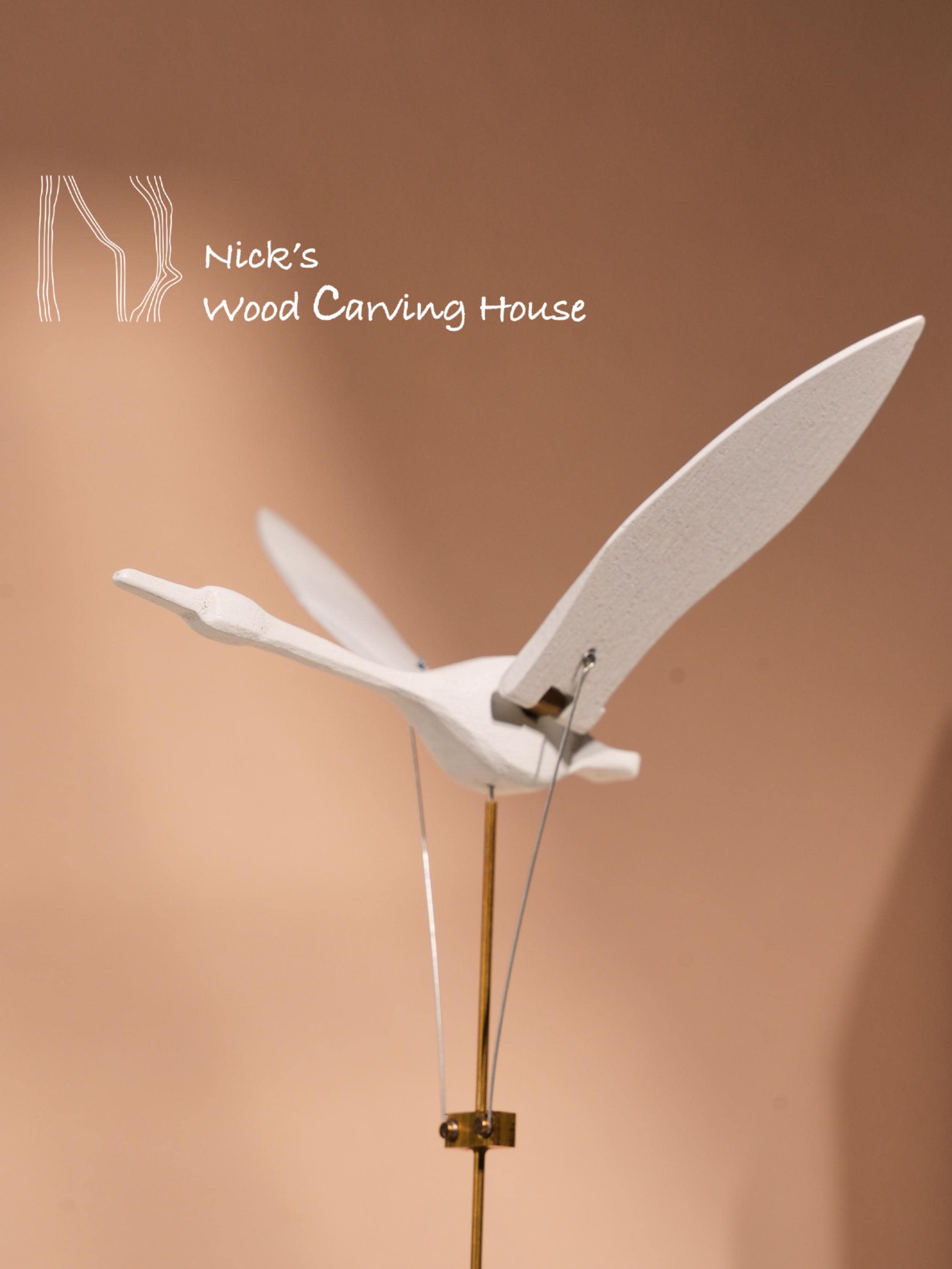 Handcrafted Wooden White Swan Automata | Kinetic Art Music Box | Home ...