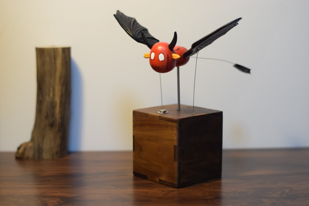 Wooden Devil, Automata Devil, Music Box, Wooden Mechanical Demon ...