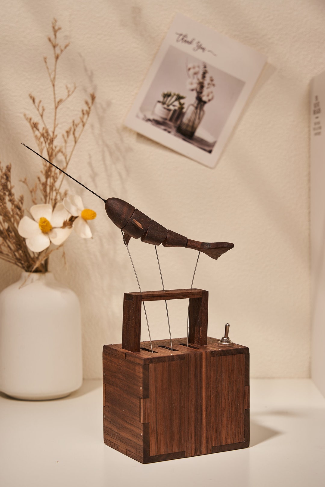 Wooden Whale, Automata Whale, Music Box, Wooden Mechanical Whale ...