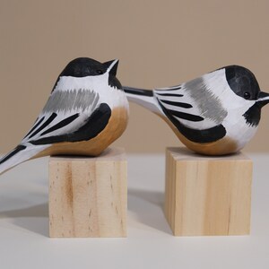 Chubby Bird, Black-capped Chickadee, Cute Wooden Bird,ornament,bird ...