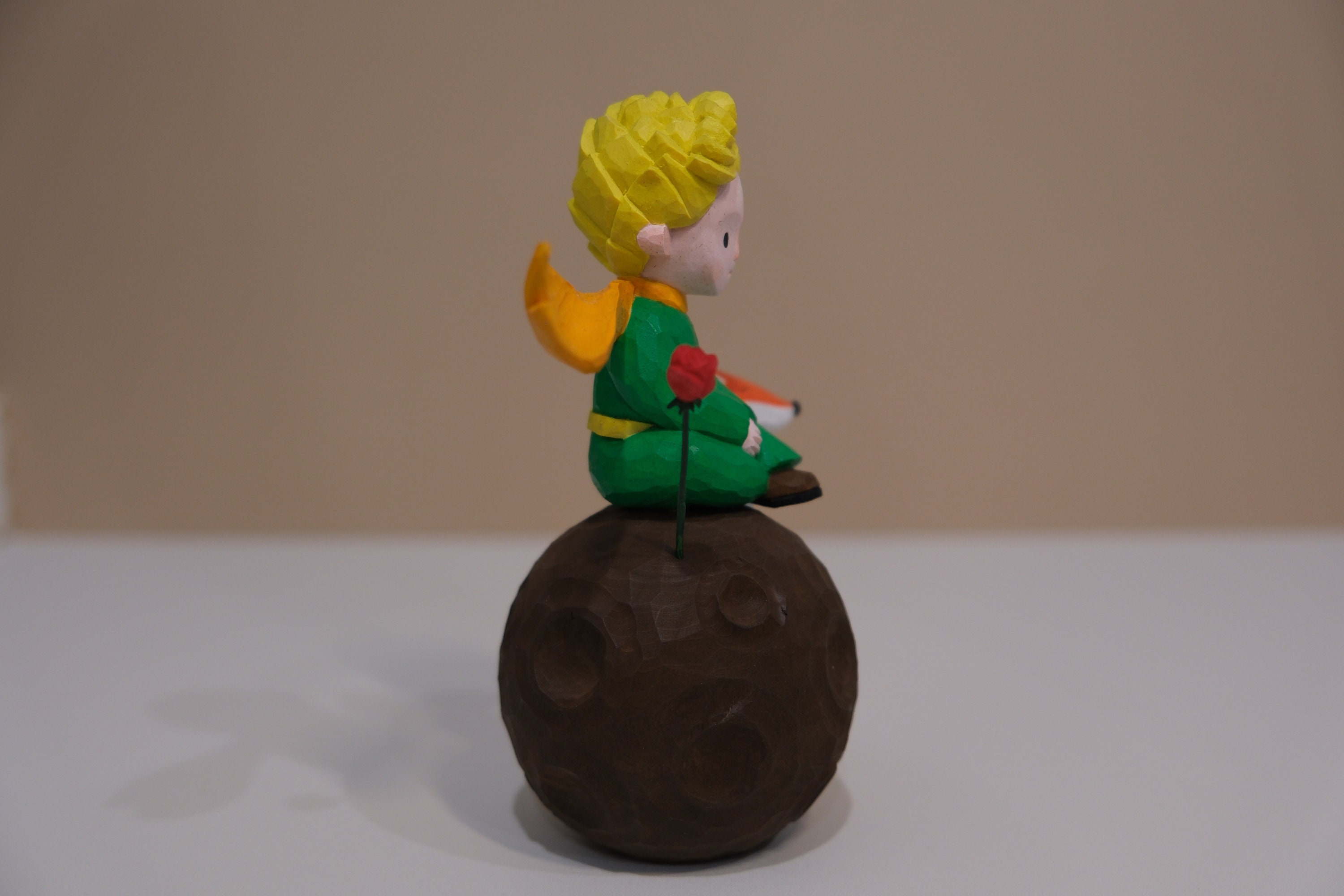 The Little Prince Wood Figurine, Wood Carving, Wood Art, Wooden Gift ...