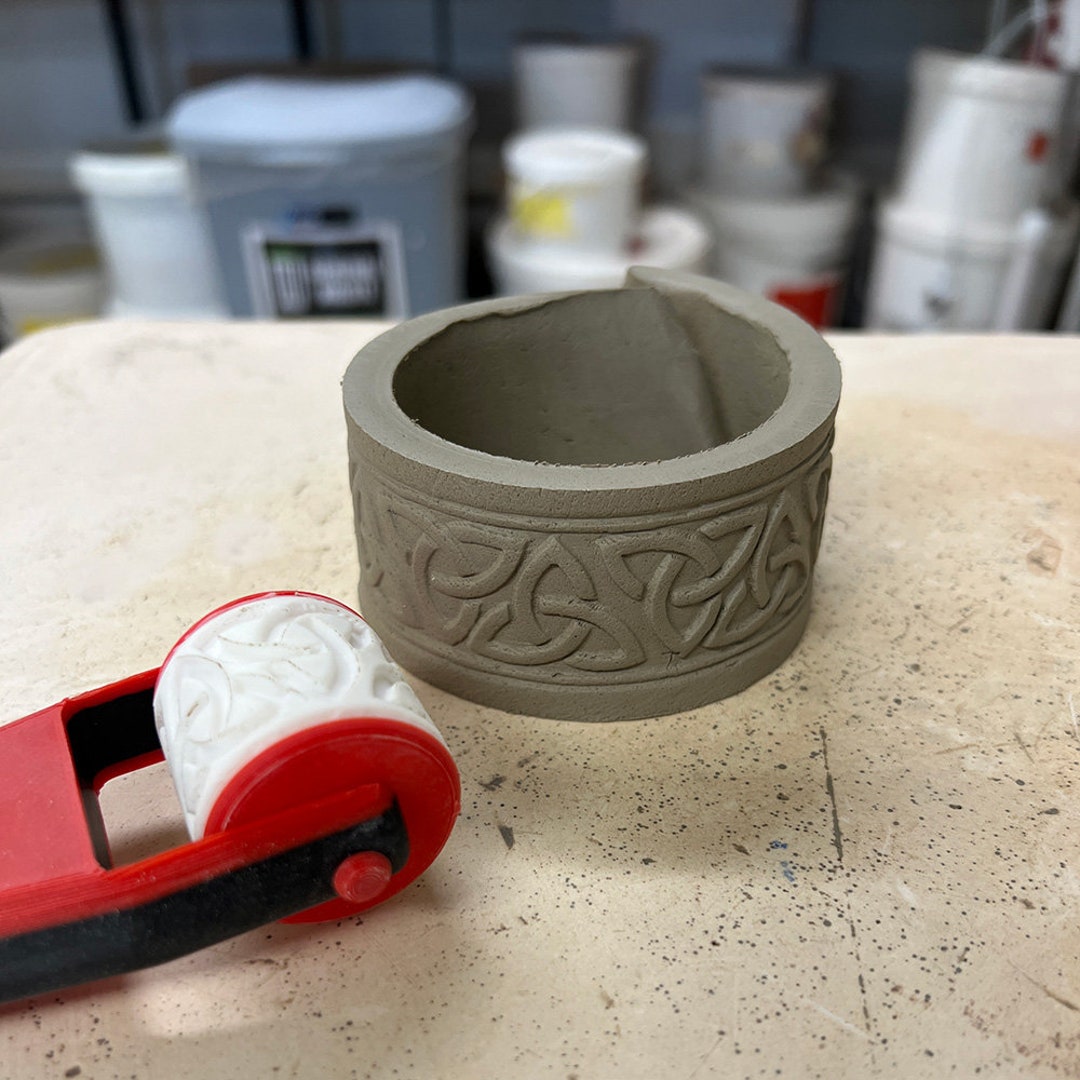 35mm Celtic Border2 Clay Texture Roller With Optional Handle - Etsy
