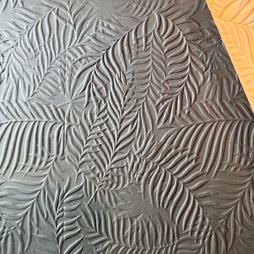 135mm Fauna Palm Clay Pottery Texture Roller Multi Level Depth and ...