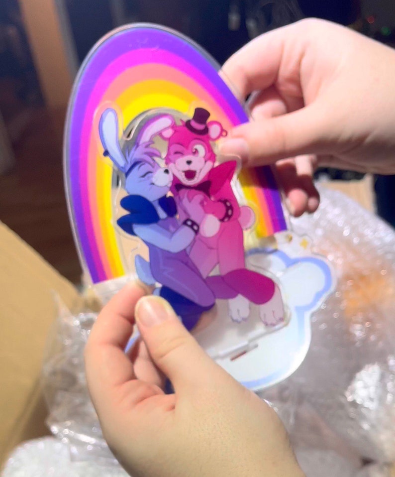 FNAF Glamrock Bunny and Freddy STANDEE 10cm - Etsy