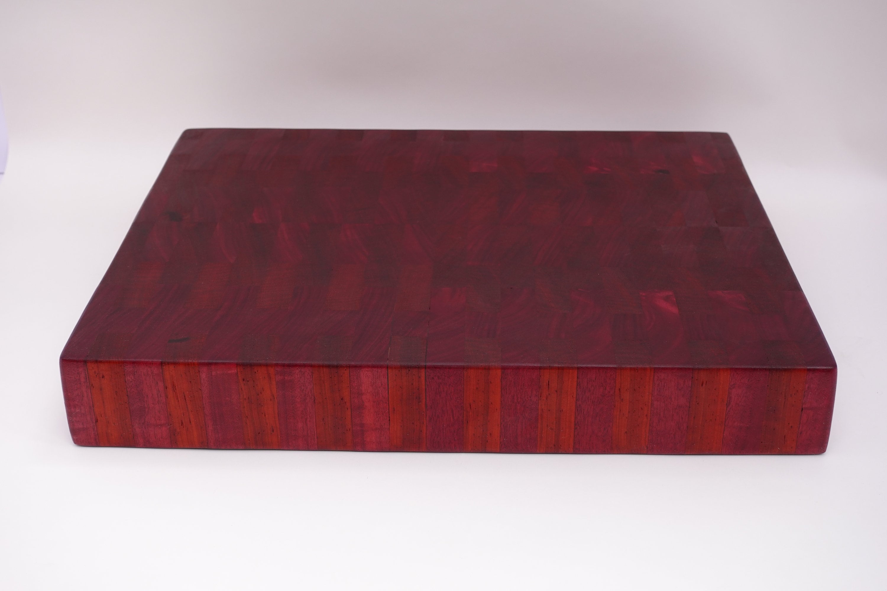 End-grain Cutting Board Made From Purple Heart and Padauk - Etsy