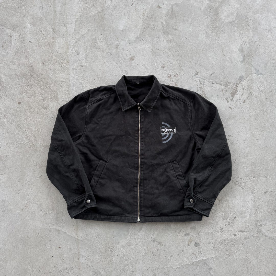 Vintage 90s Coca Cola Detroit Style Work Jacket Size L Black - Etsy