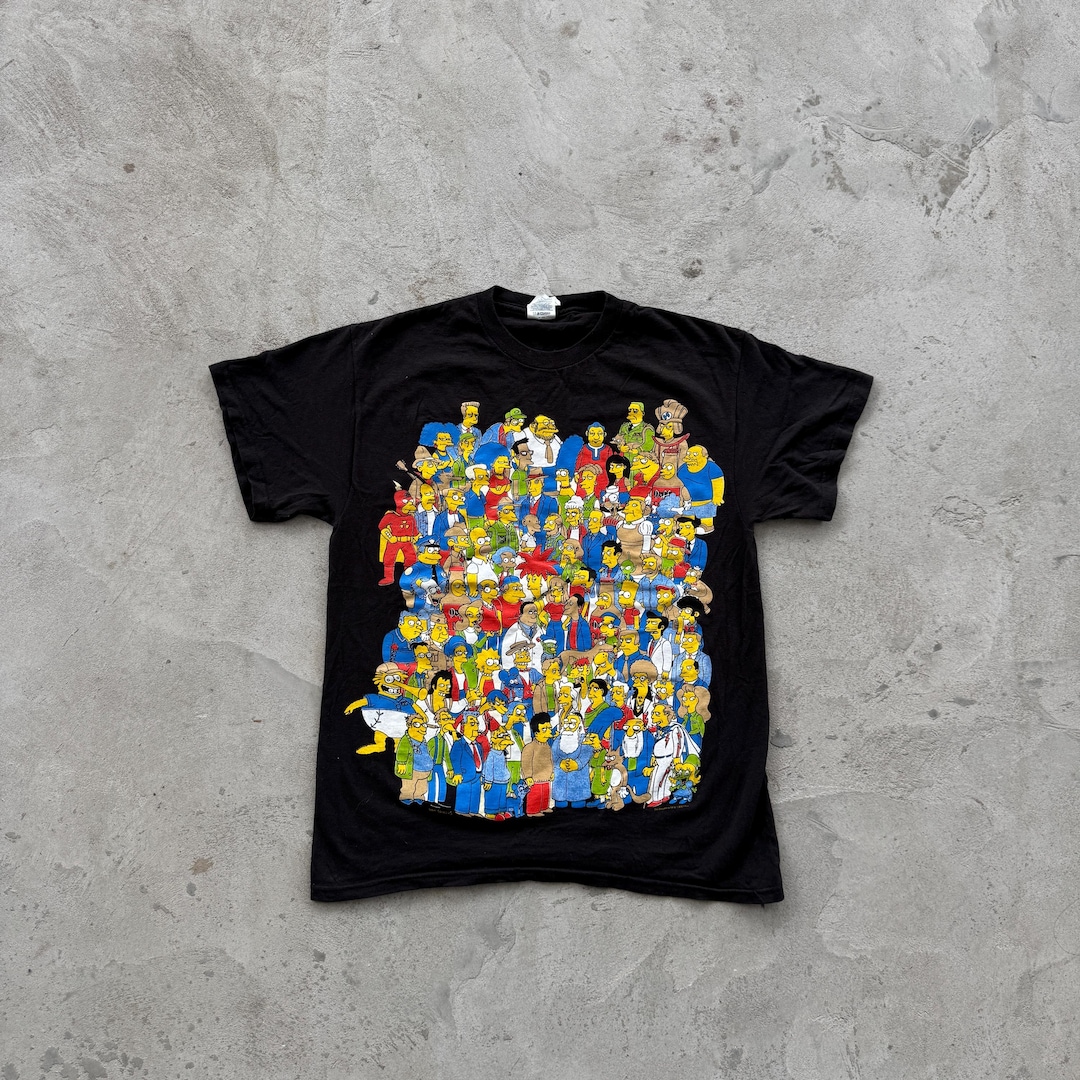 Vintage 2007 the Simpsons Graphic Logo Size M Black - Etsy