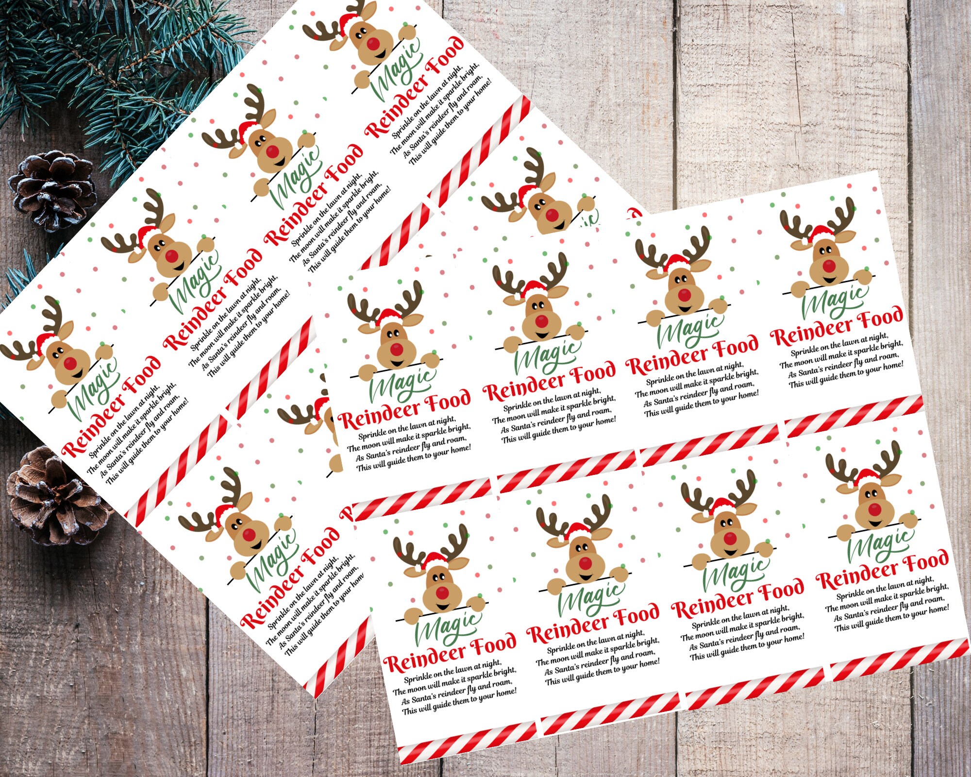 Reindeer Food Tag, Christmas Favors, Download Christmas Labels ...