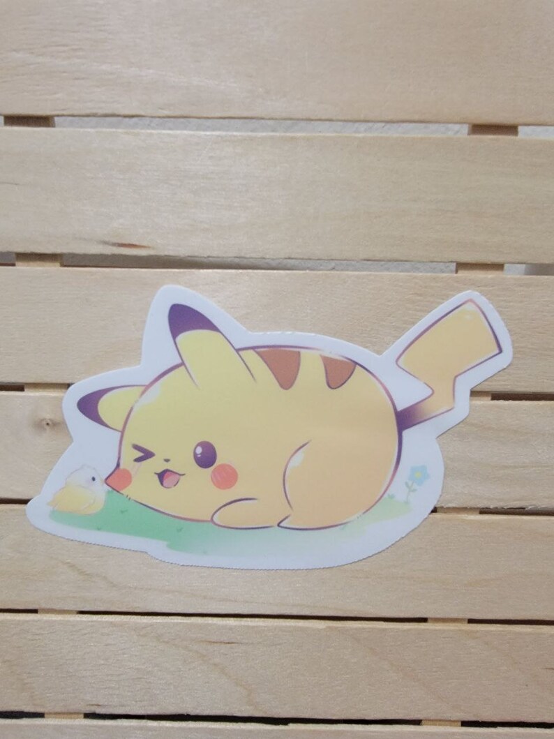 Cute Pikachu Vinyl Sticker! - Etsy
