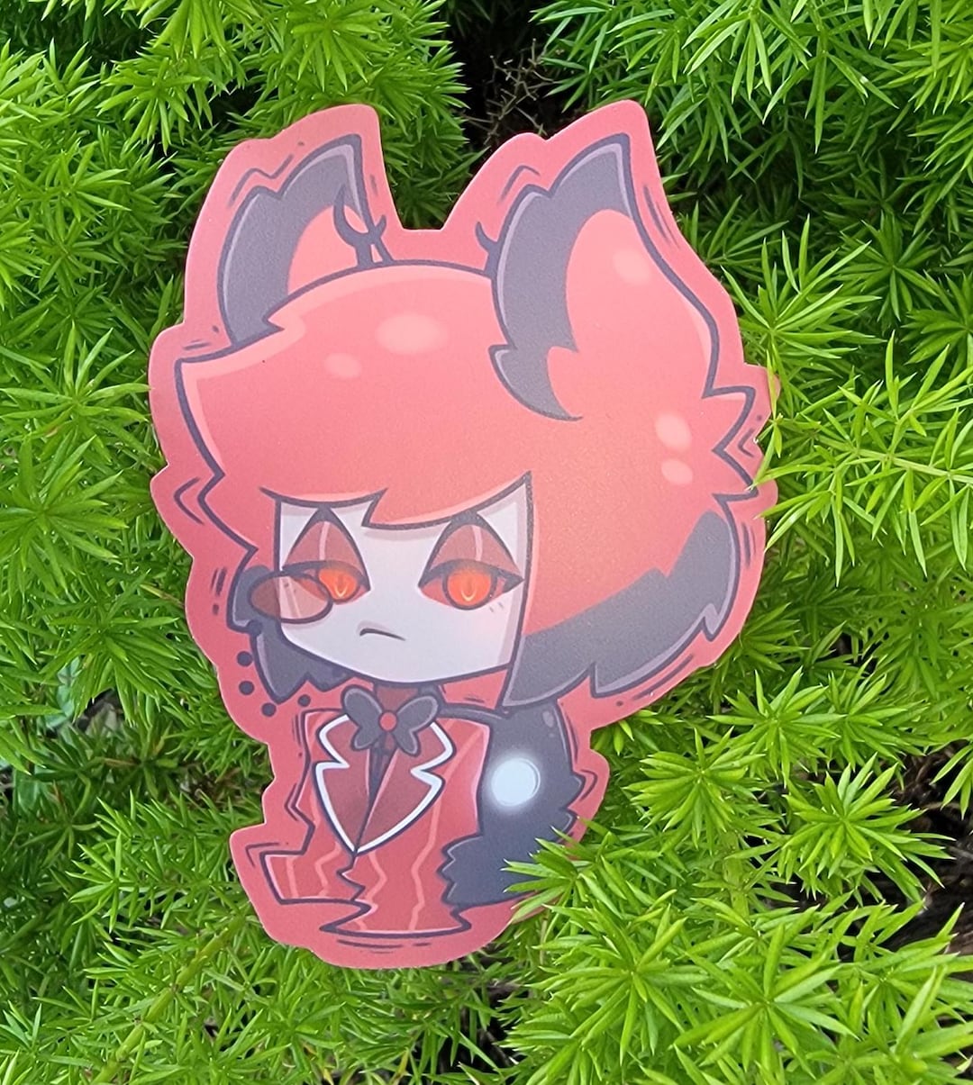 Hazbin Hotel Alastor Sticker - 3 3/8 X 2.5 - Sticker Stationery Matte ...