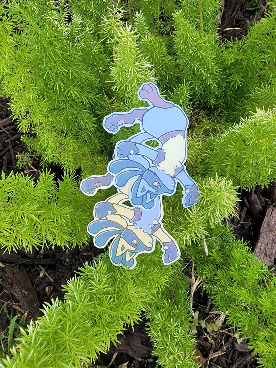 Lucario and Shiny Lucario Vinyl Stickers! - Etsy