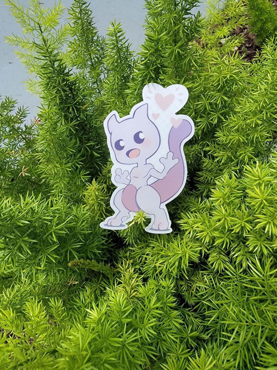 Cute MEWTWO Vinyl Sticker! - Etsy