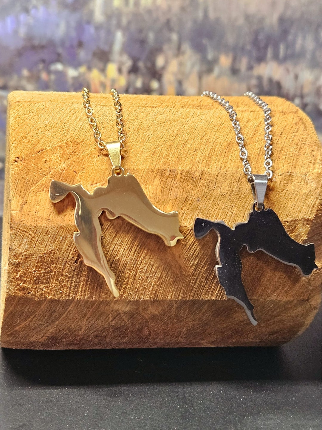 Croatia Necklace Map Country Outline Gold Plated / Silver Unisex ...
